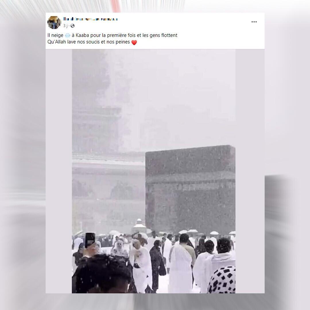 A-t-il vraiment neigé sur la Kaaba de la Mecque le 1er janvier