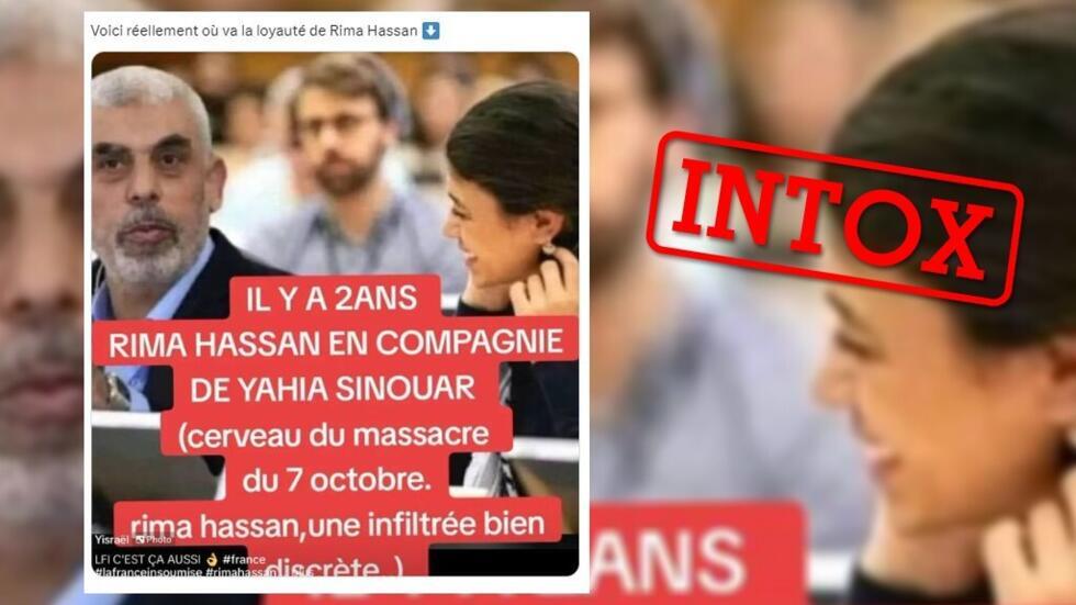 Rima Hassan en compagnie du chef du Hamas ? C'est un photomontage grossier