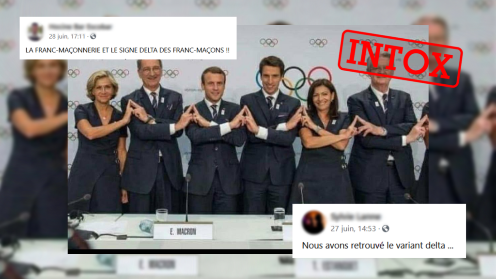 Emmanuel Macron ne fait pas un signe franc-maçon sur cette photo, mais ...