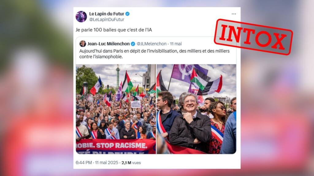 Pourquoi Jean-Luc Mélenchon est accusé à tort d'avoir publié une image ...