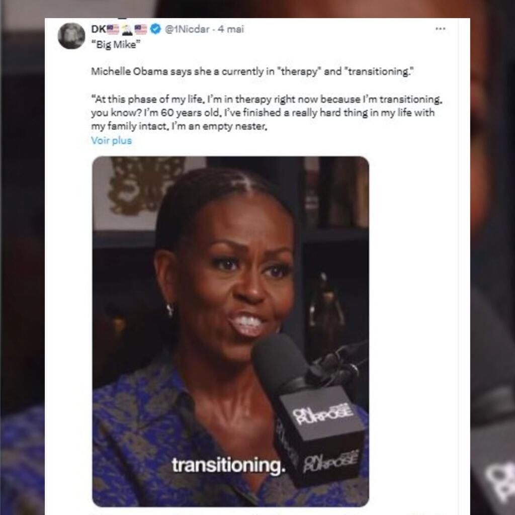 Michelle Obama, un homme transgenre ? Une intox propagée par les ...