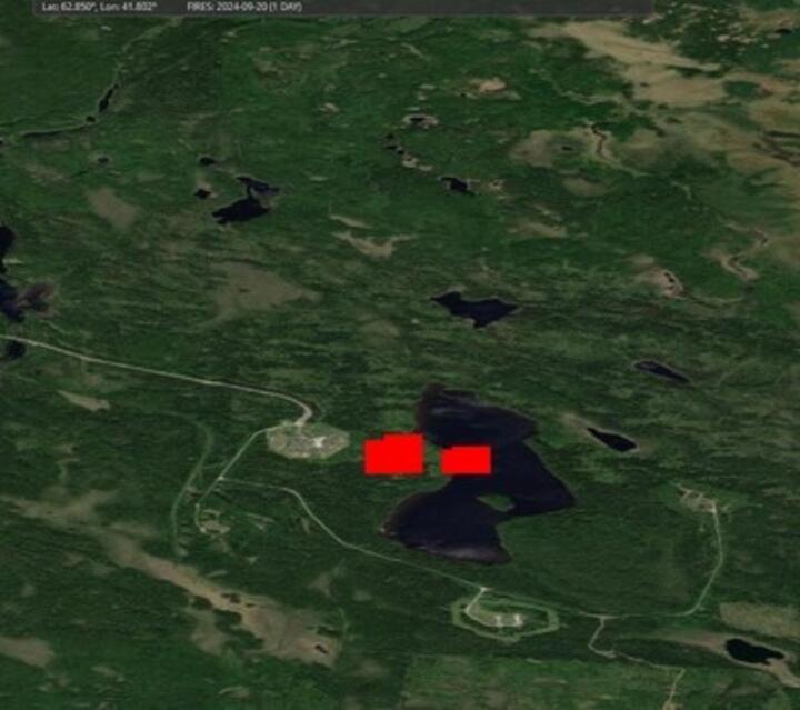 An intercontinental nuclear missile causes an explosion on a Russian ...