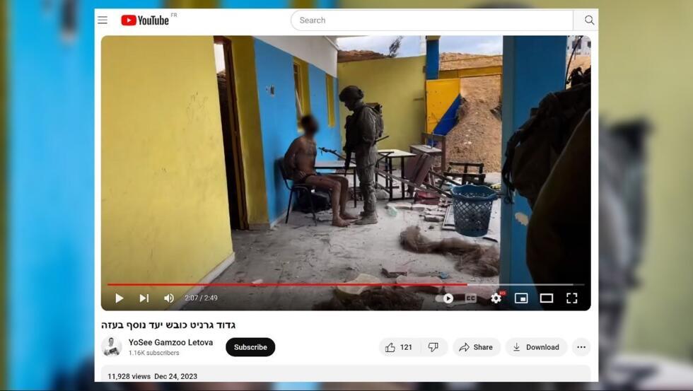 The photo of a Palestinian man, stripped naked, that became a symbol of ...