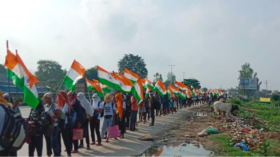 Young people in India persevere on 1,000-kilometre march to demand ...