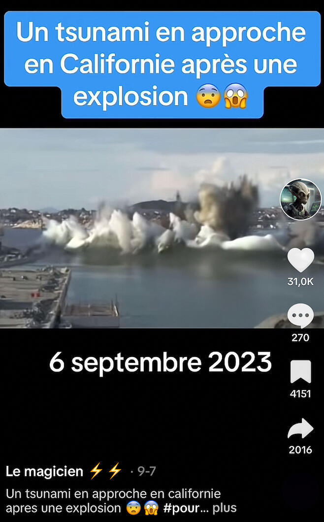 Comment un compte TikTok utilise les récentes catastrophes naturelles ...