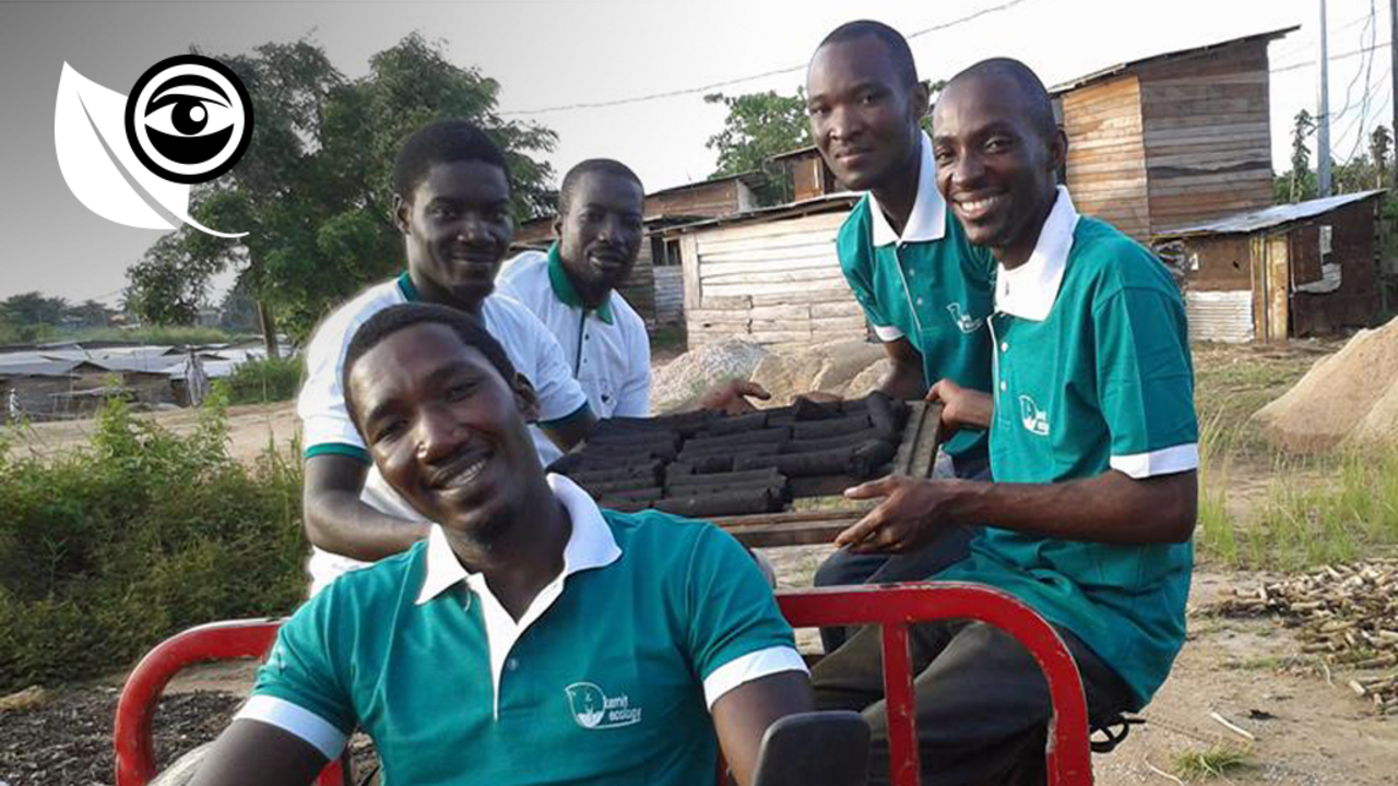 Cameroon students turn household waste into eco-friendly coal