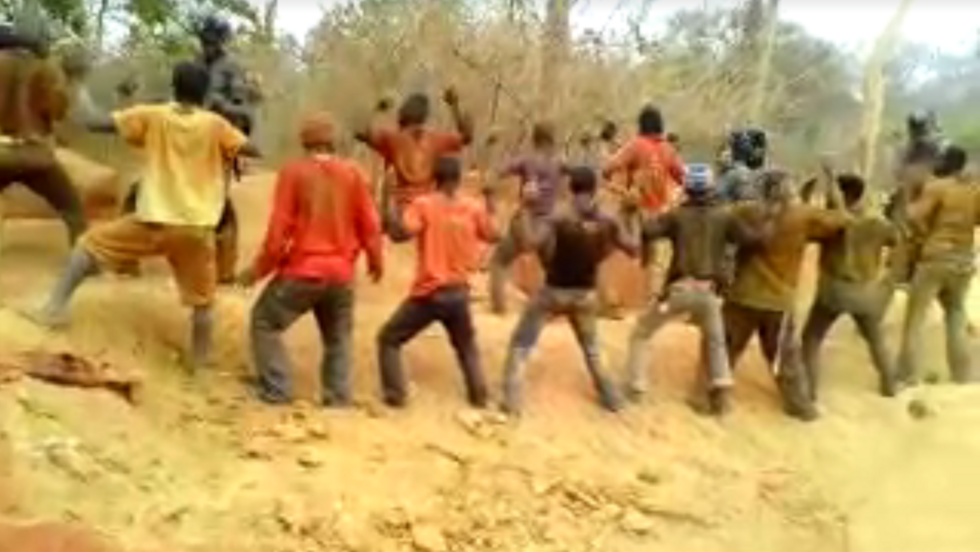 Footage captures police abuse at a ruby mine in Mozambique