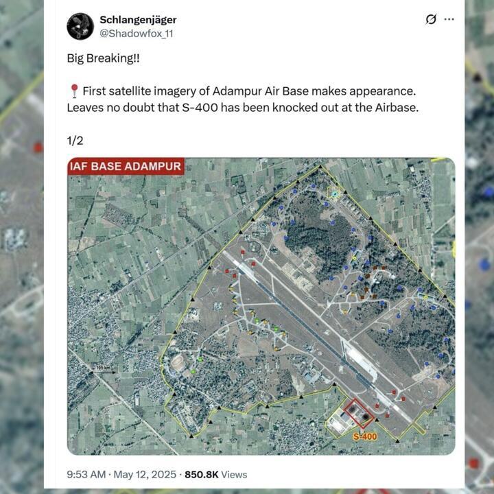 India-Pakistan conflict: AI-generated or edited fake satellite images ...
