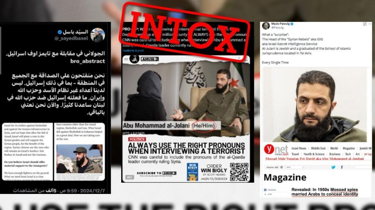 Un mois d'intox contre al-Joulani, le leader islamiste qui a renversé ...