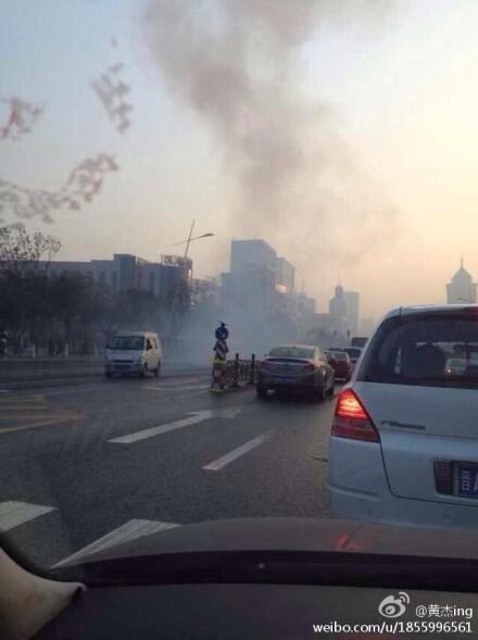 Pictures show aftermath of bomb attacks in northern China