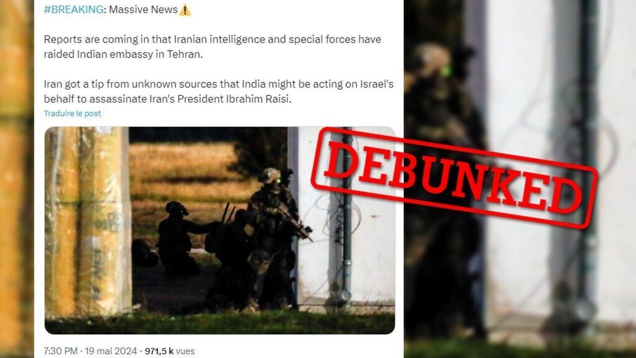 No, Iranian special forces did not raid the Indian embassy in Tehran