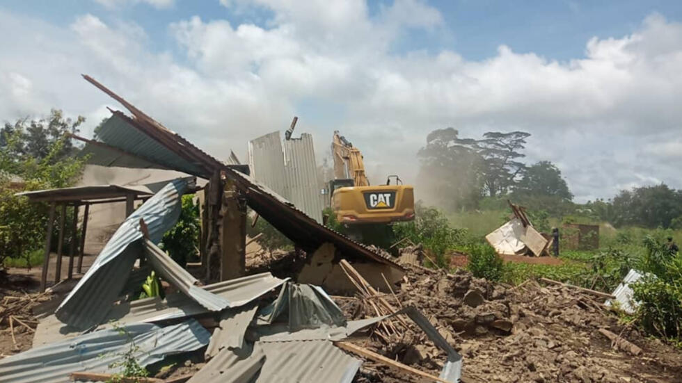 Homes bulldozed to make way for gold mining in DR Congo