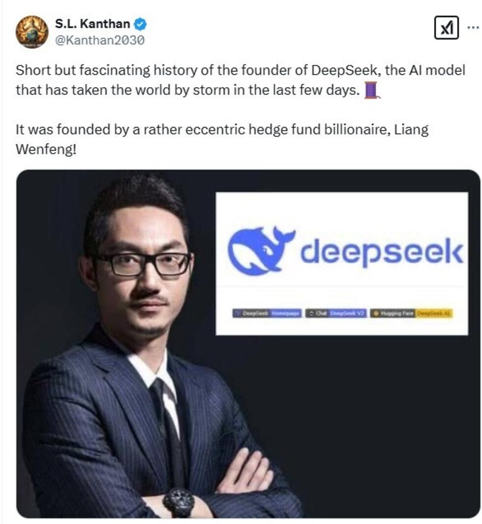 L'équipe de DeepSeek “sortie d'une agence de mannequins ? La photo est ...