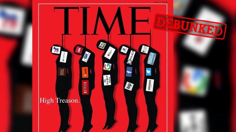Amazon, Facebook, Google hanged for 'high treason': The fake Time cover ...