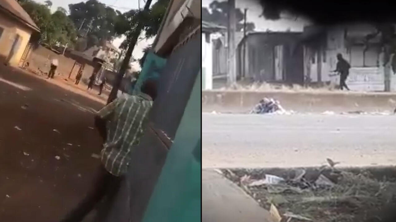 Did police in Guinea fire on protesters?