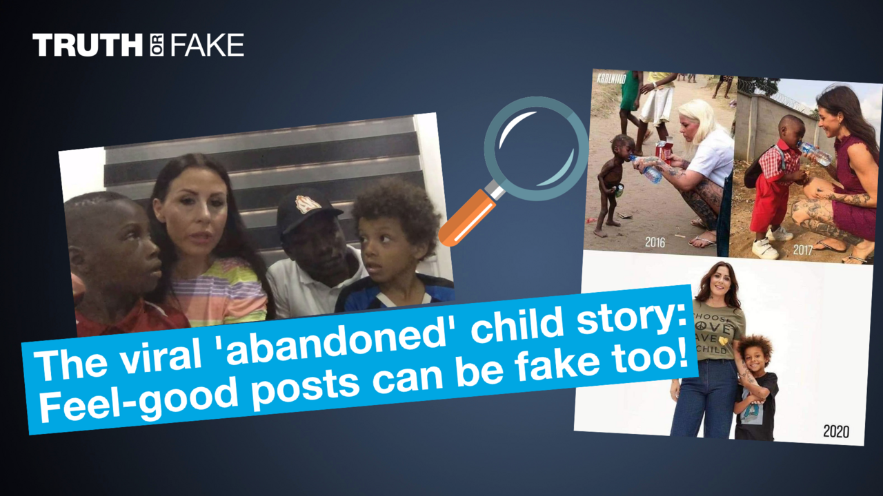 The viral 'abandoned child' story: Feel-good posts can be fake too ...