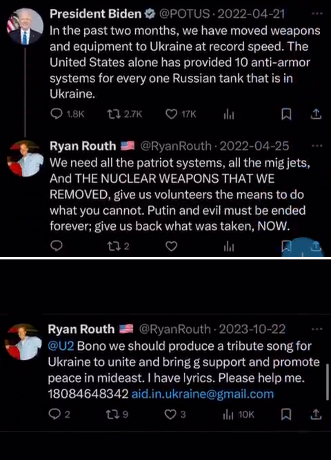 Le séjour trouble en Ukraine de Ryan Routh, l’homme accusé d’une ...