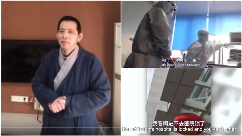 'Go get a warrant!': Wuhan shopkeeper defies police over coronavirus videos