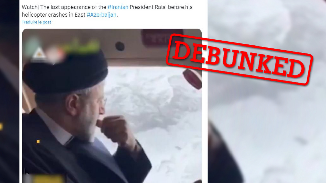 No, this video does not show the Iranian president before his fatal ...