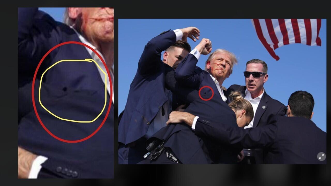 Was Trump really shot in the chest? No, these images of the ...