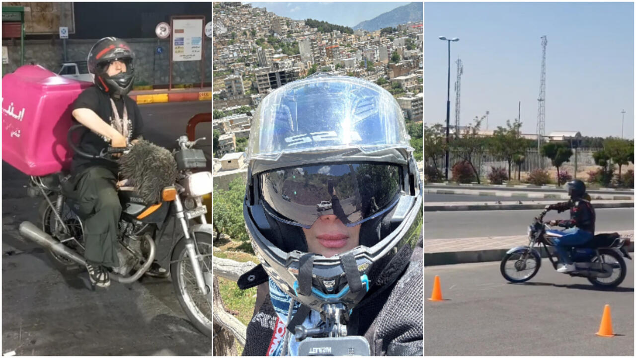 Women in Iran defy unwritten ban on riding motorcycles