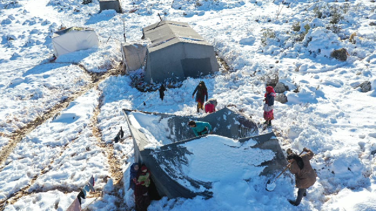 Snowstorm hits displaced persons camps in Syria: ‘They have been ...