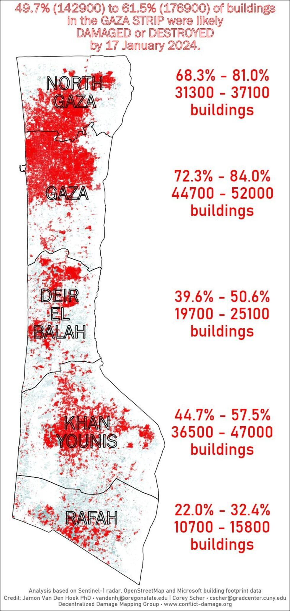 Gaza: More than 40% of buildings destroyed in the 'buffer zone' Israel ...