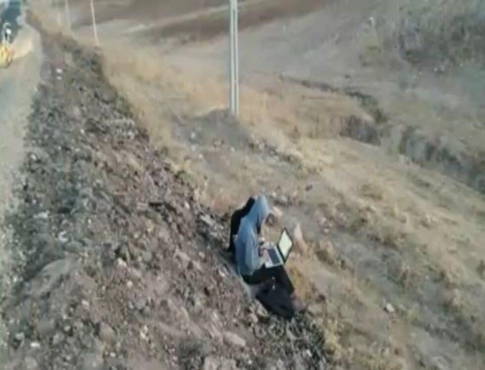 Some Iranian children are literally climbing mountains to access online ...