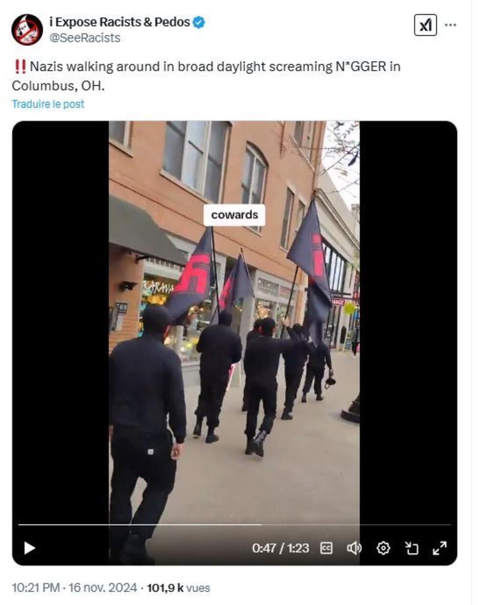 ‘They were shouting the N-word’: Resident of Black suburb in Ohio faces neo-Nazis