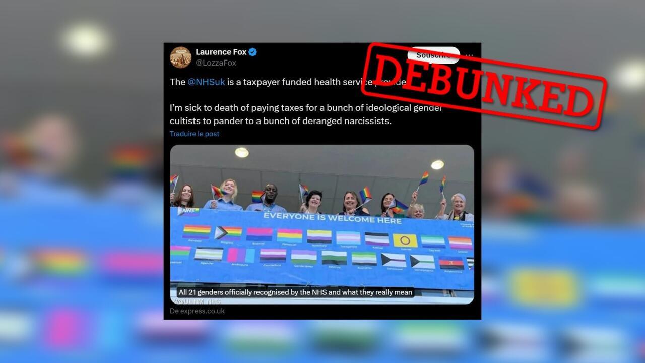 No, the NHS hasn’t recognised 21 genders